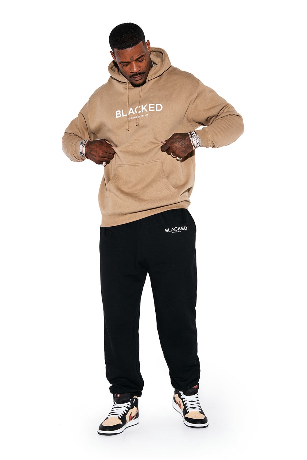 Blacked Hoodie - Sandstone